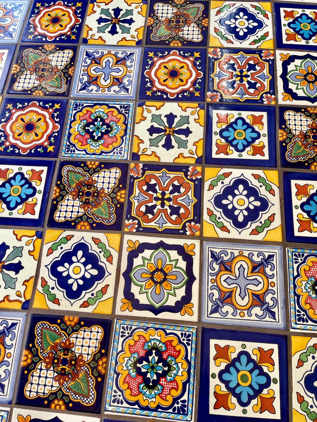 40 Mexican Tiles 6x6 Mix - Etsy