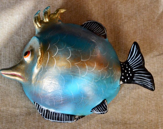 1 Coconut Mask / Mask of Fish - Etsy