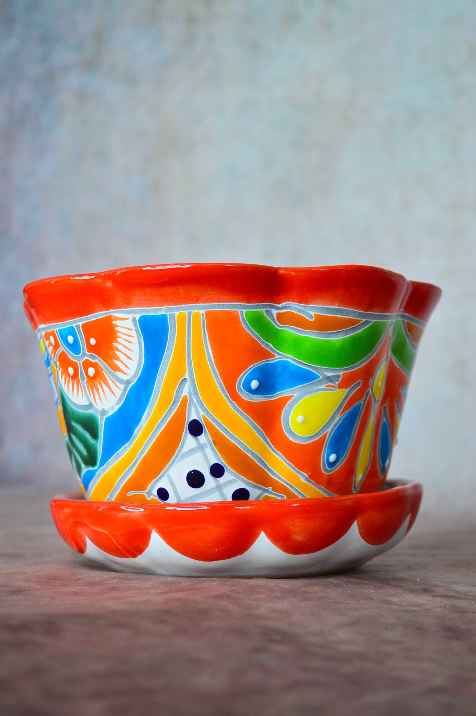 Happy Flowerpot With Plate Included - Etsy