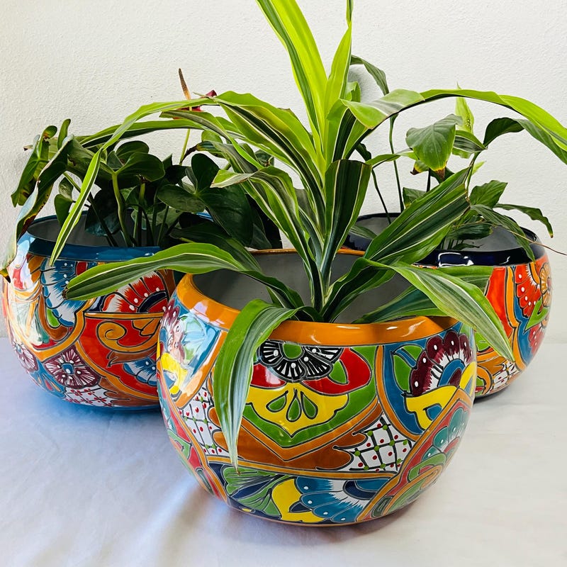 Colorful Flower Pot - Etsy