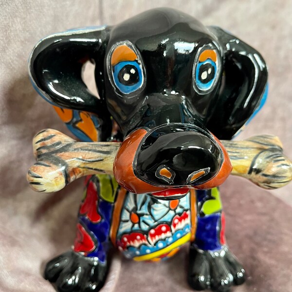 Talavera Dog Statue - Etsy