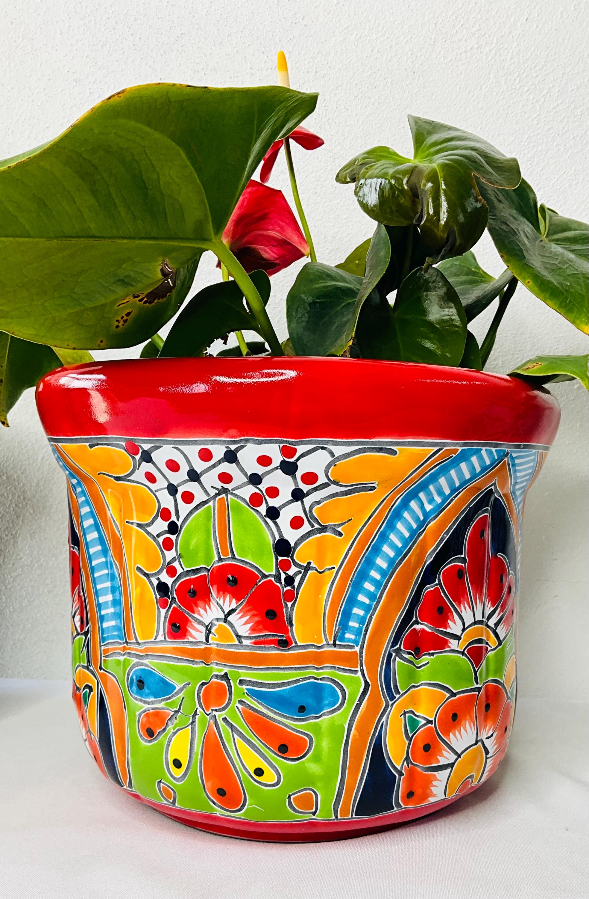 A Mushroom Talavera Pot - Etsy