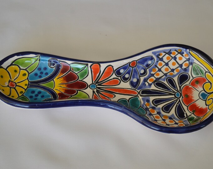 Spoon Rest Talavera From Puebla - Etsy