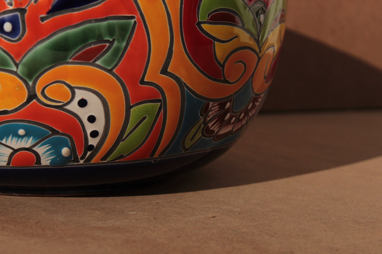 Round Colorful Flower Pot - Etsy