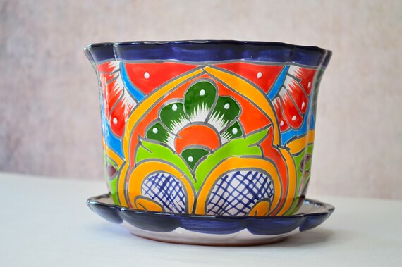 Happy Flowerpot With Plate Included | Etsy