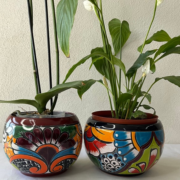 Colorful Flower Pot - Etsy