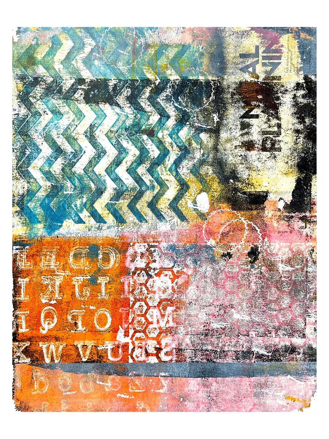 Blocked Design Abstract Print | Printable Wall Art | Digital Printable ...