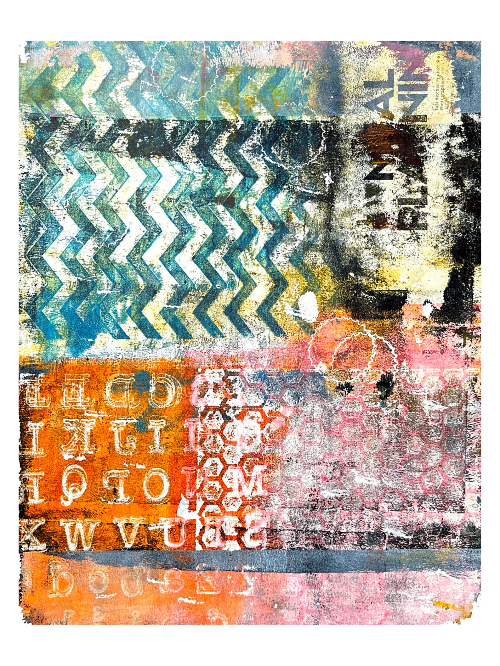 Blocked Design Abstract Print | Printable Wall Art | Digital Printable ...