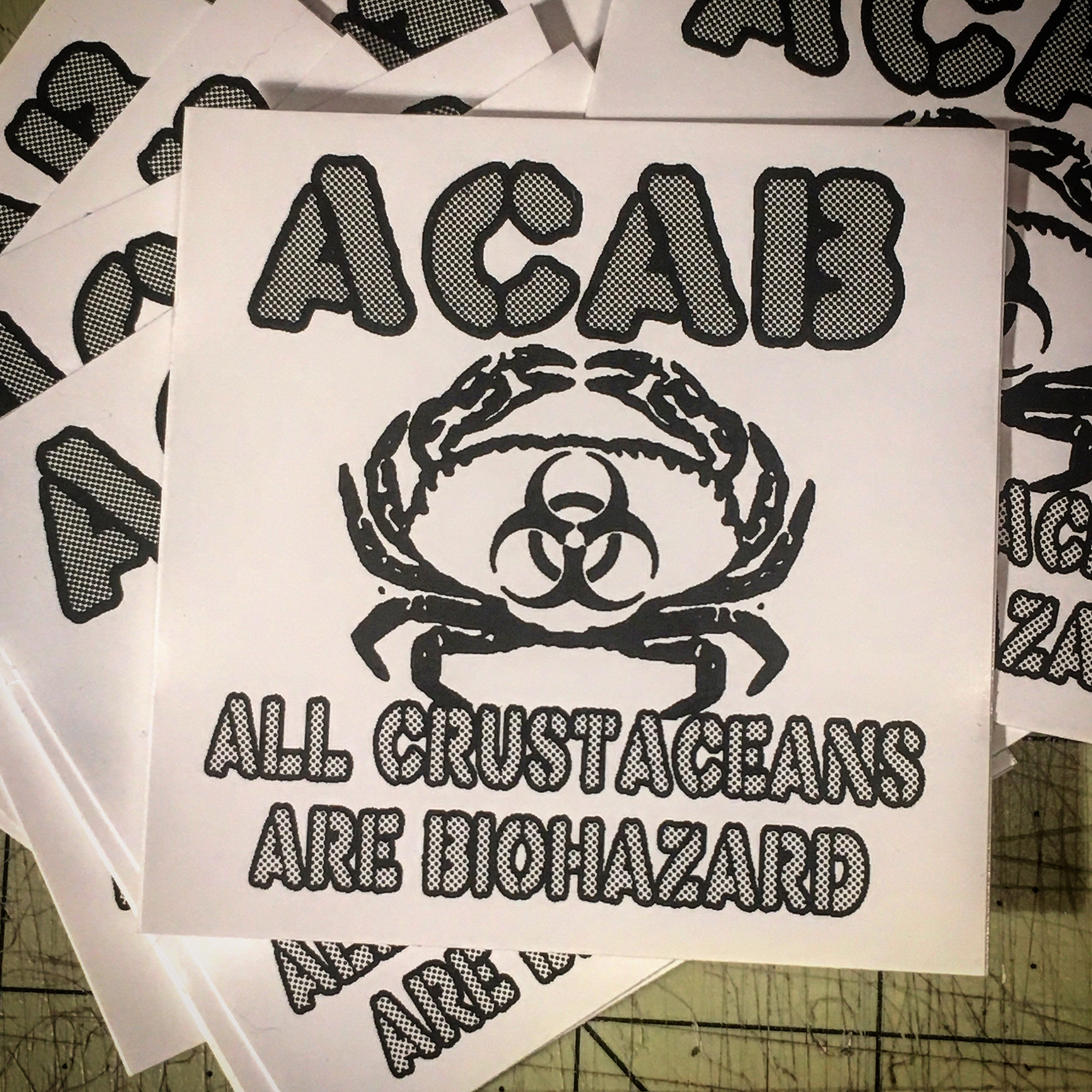 Paper & Party Supplies Stickers, Labels & Tags ACAB Vinyl Sticker etna ...