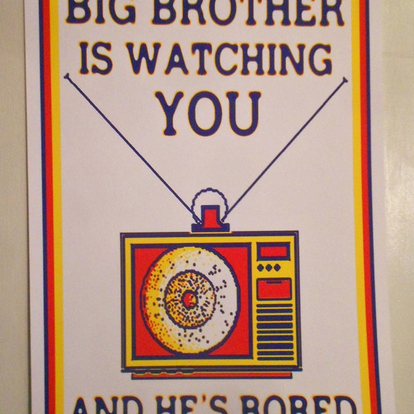 Big Brother is Watching You Poster - Etsy