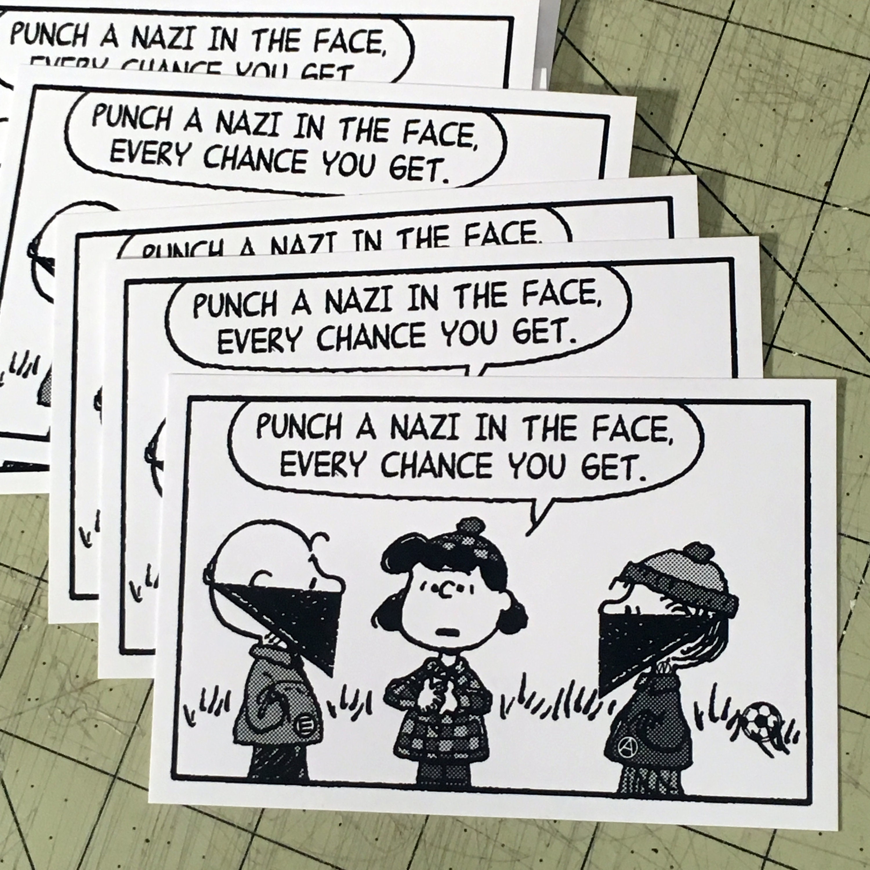 Vinyl Sticker Punch A Nazi in the Face Every Chance You Get - Etsy ...