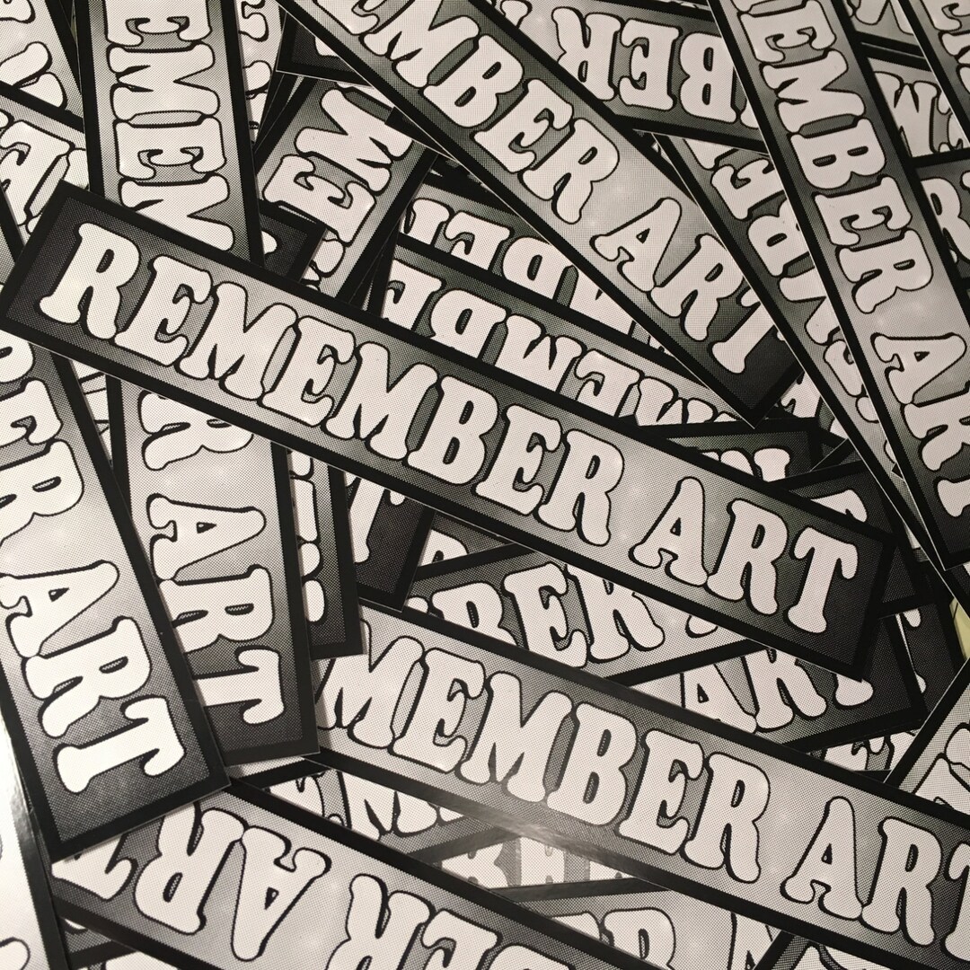 Vinyl Bumper Sticker - Remember Art - Etsy