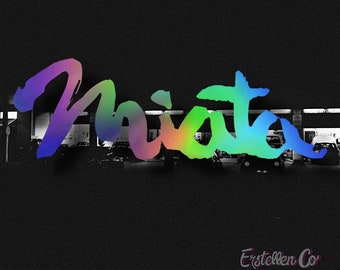 Miata Script Decal - Etsy