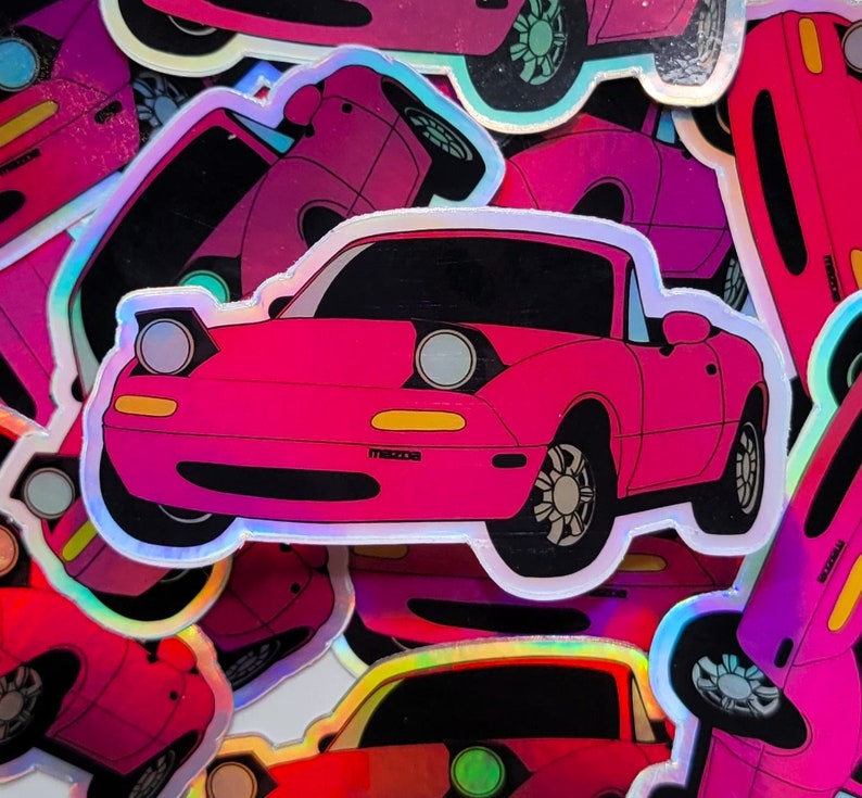 Holographic NA Miata Sticker - Etsy