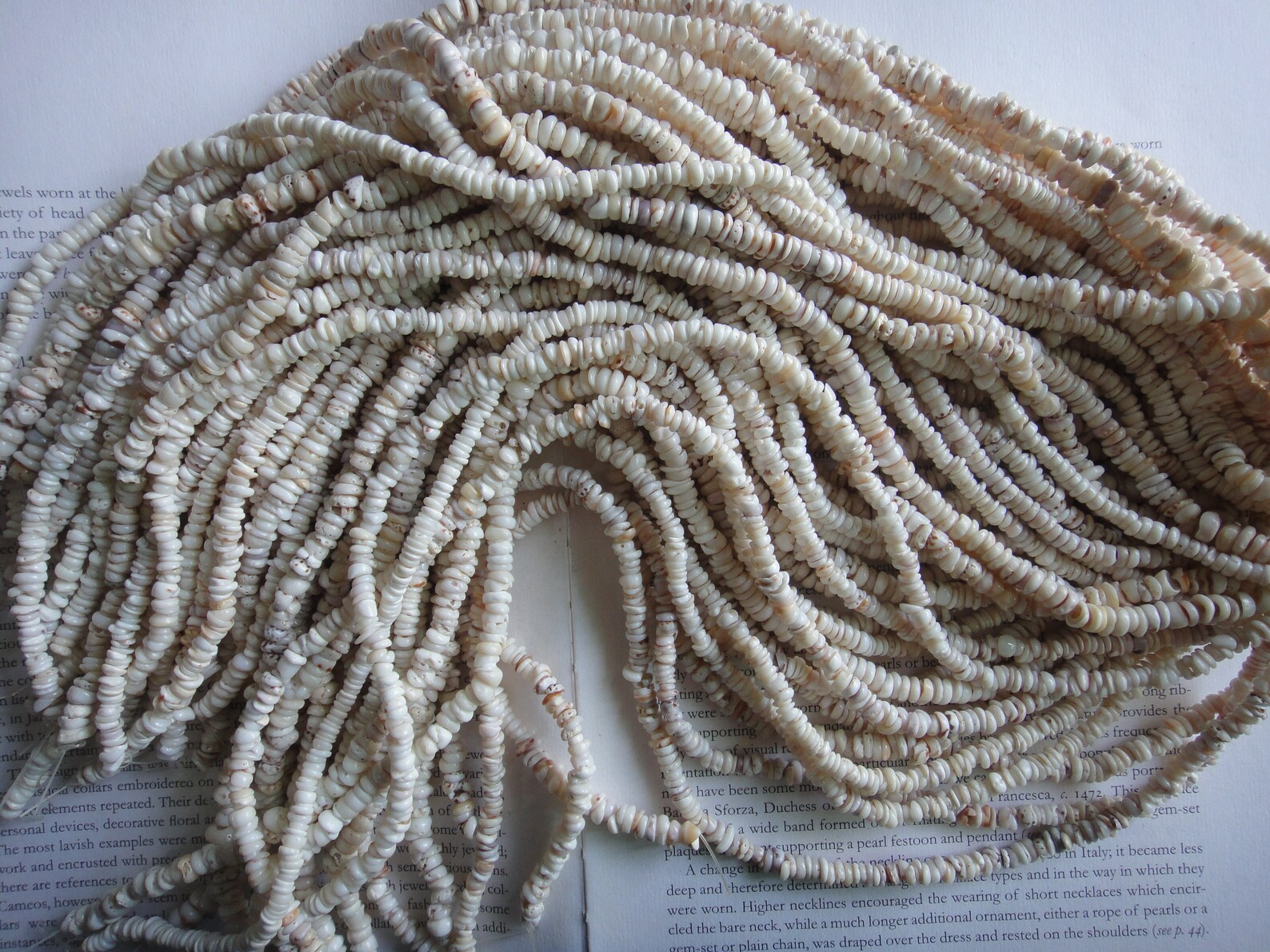 Puka Shell, 6mm Natural Puka Shell Beads, 16" Strand Long. - Etsy