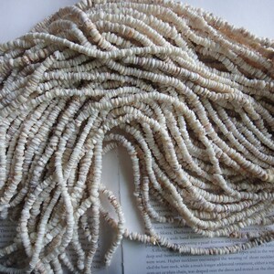 Puka Shell, 6mm Natural Puka Shell Beads, 16" Strand Long. - Etsy