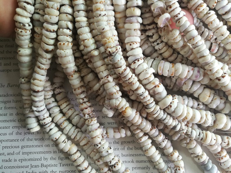 Puka Shell, 8mm Natural Tiger Puka Shell Beads, 16" Strand Long. - Etsy
