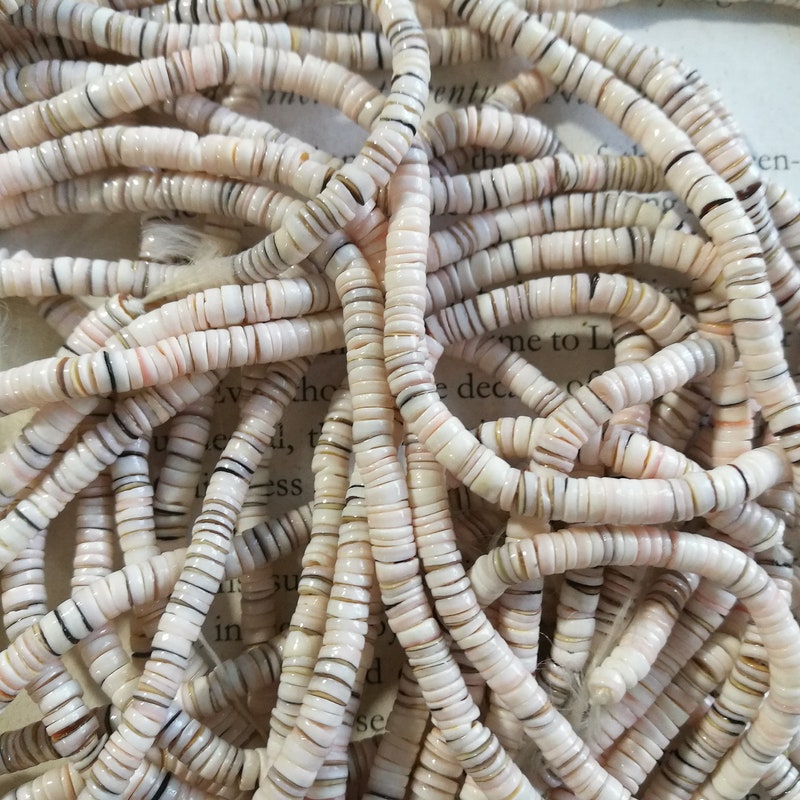 Shell Heishi Beads - Etsy