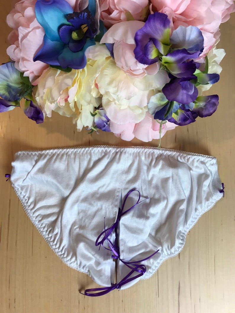 Untie Me Crotchless Panties Xs 5x Custom Color Lingerie Etsy