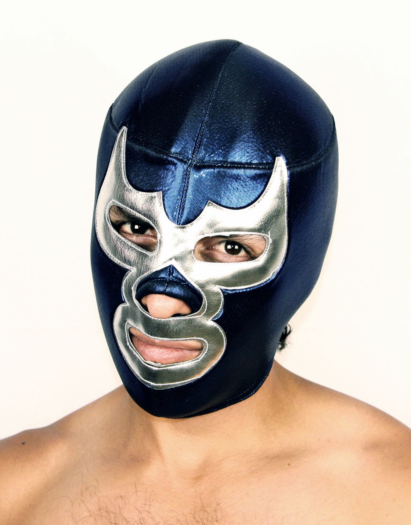 Blue Demon Mask - Etsy
