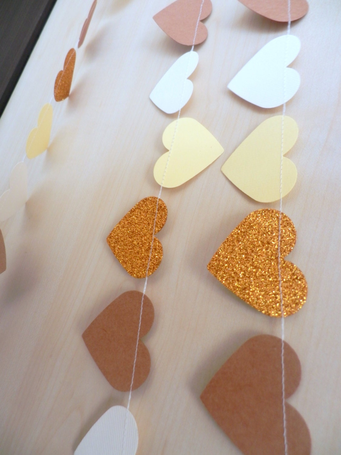 Heart Wedding Garland, Rustic Wedding Garland, Birhday Decoration, Home ...