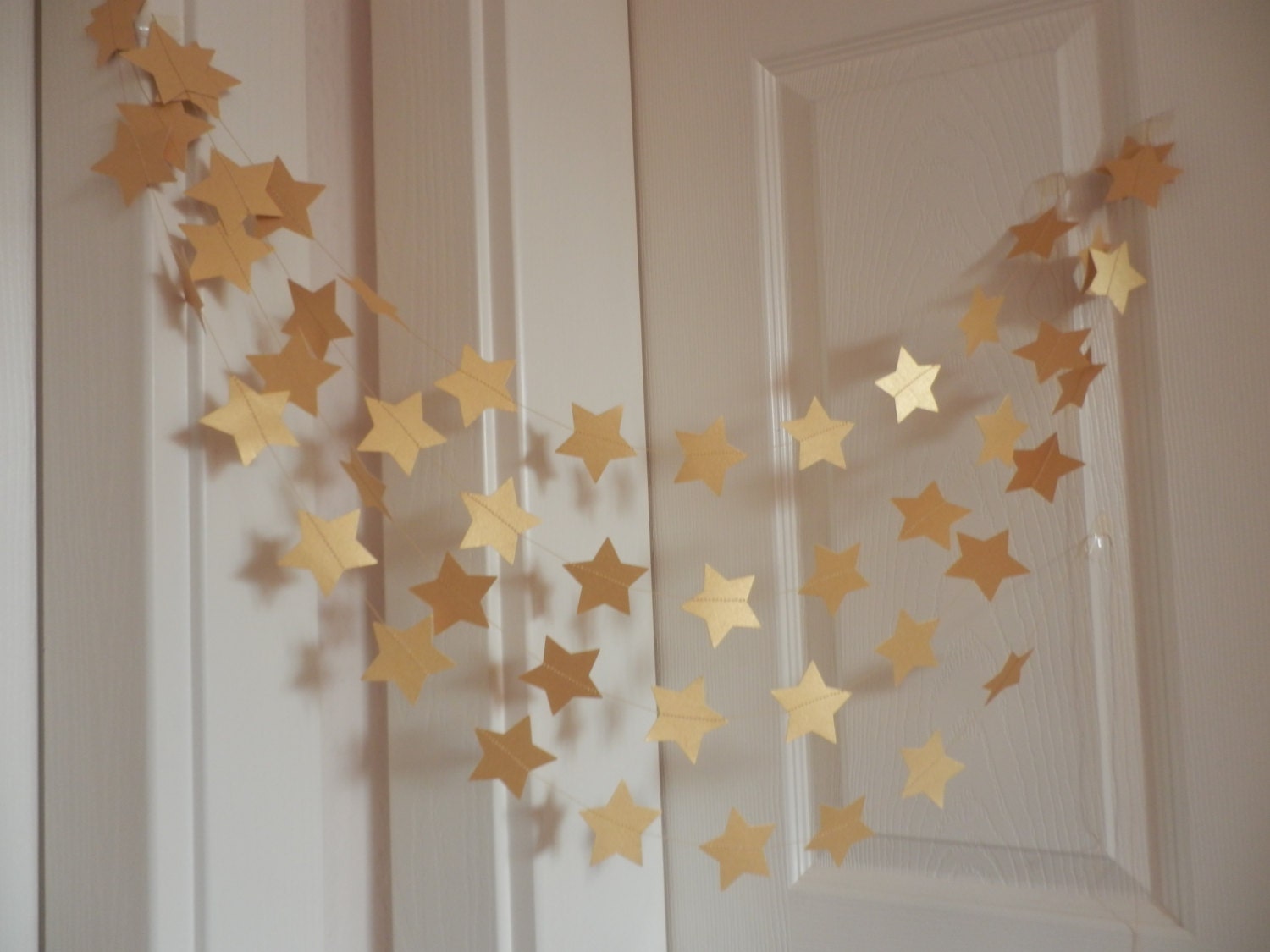Shimmer Star Garland Gold Garland Rustic Wedding - Etsy