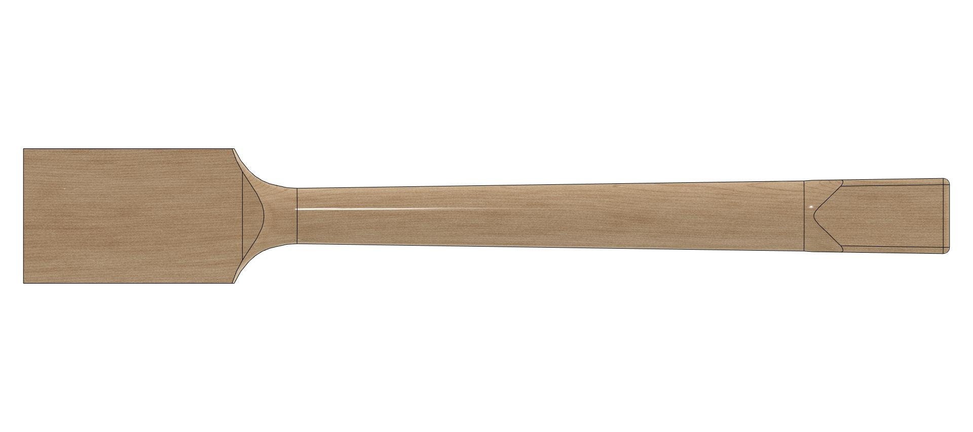 Guitar Neck Back | U6G | 25.5 Scale | 3D CNC CAD STL File - Etsy