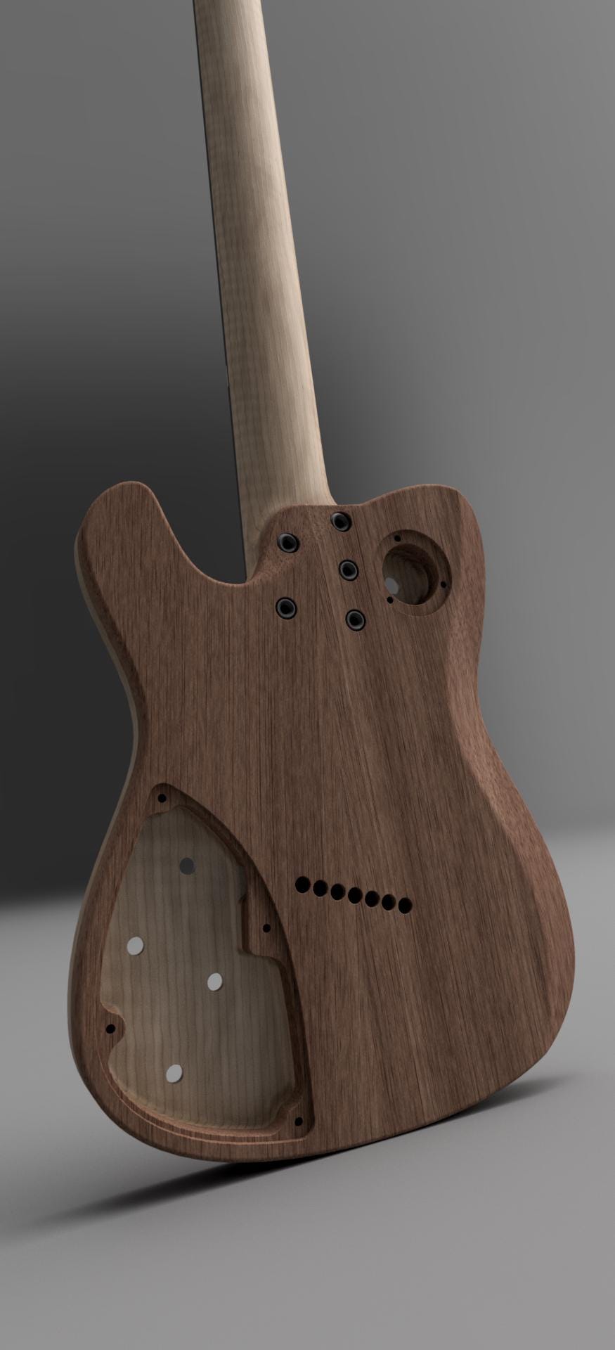 7 String Multiscale Guitar Complete Bundle| M7G 25.5-27 Model 1| 3D CAD ...