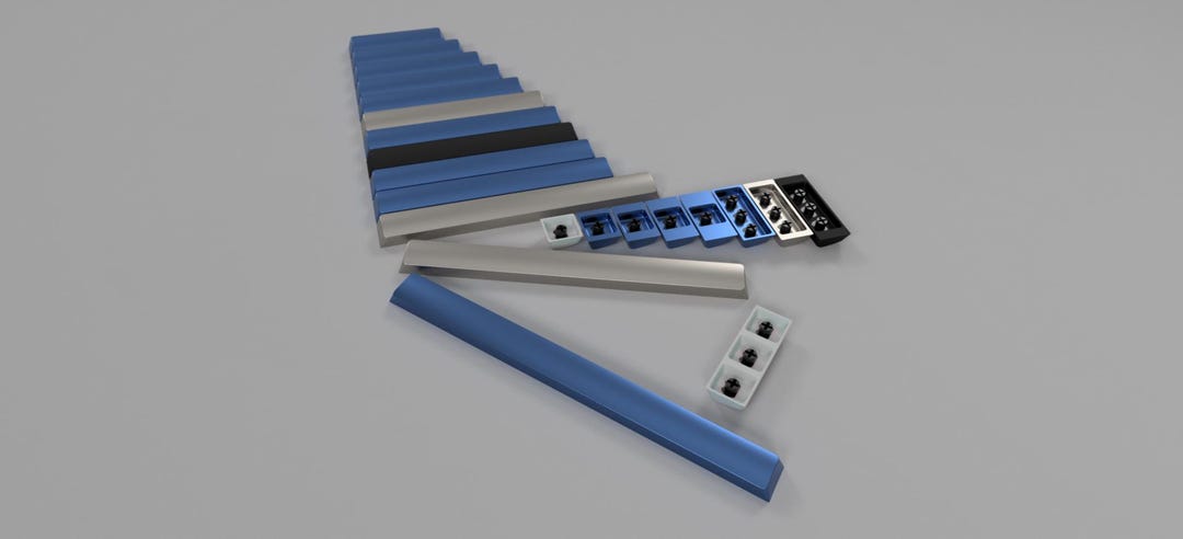 Cherry Profile, Mx Compatible Keycap 3D File of ALL THE SPACEBARS! 3D ...