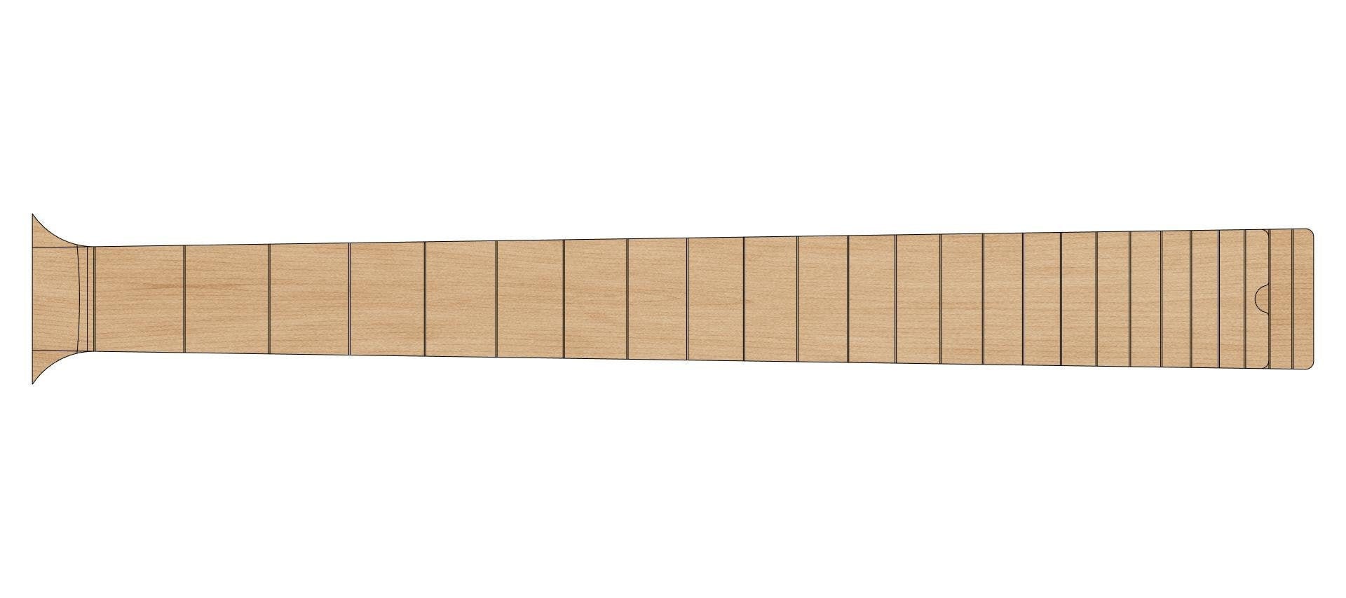 Guitar Fretboard | U6G | 25.5 Scale | 3D CNC CAD STL File - Etsy