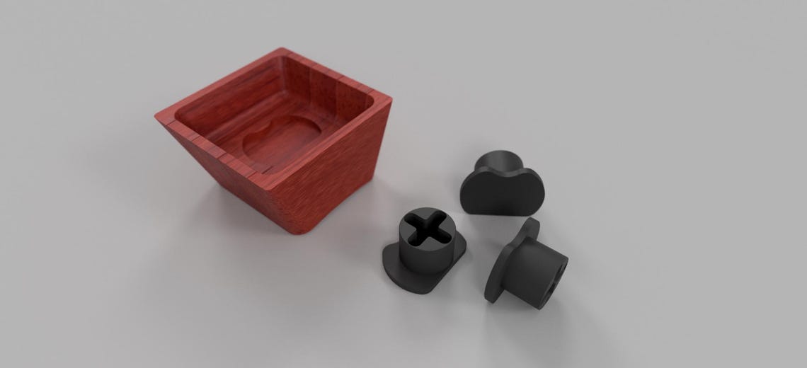 Cherry Profile, MX Compatible Keycap CAD File Set, R1-R4 1U. Print or ...