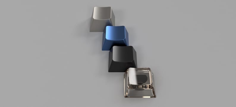 Cherry Profile, MX Compatible Keycap CAD File Set, R1-R4 1U. Print or ...