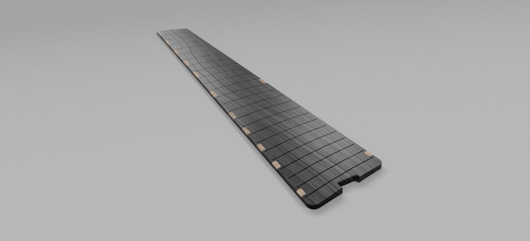 7 String Multiscale Guitar Fretboard File Set | M7G 25.5-27 | 3D CAD ...