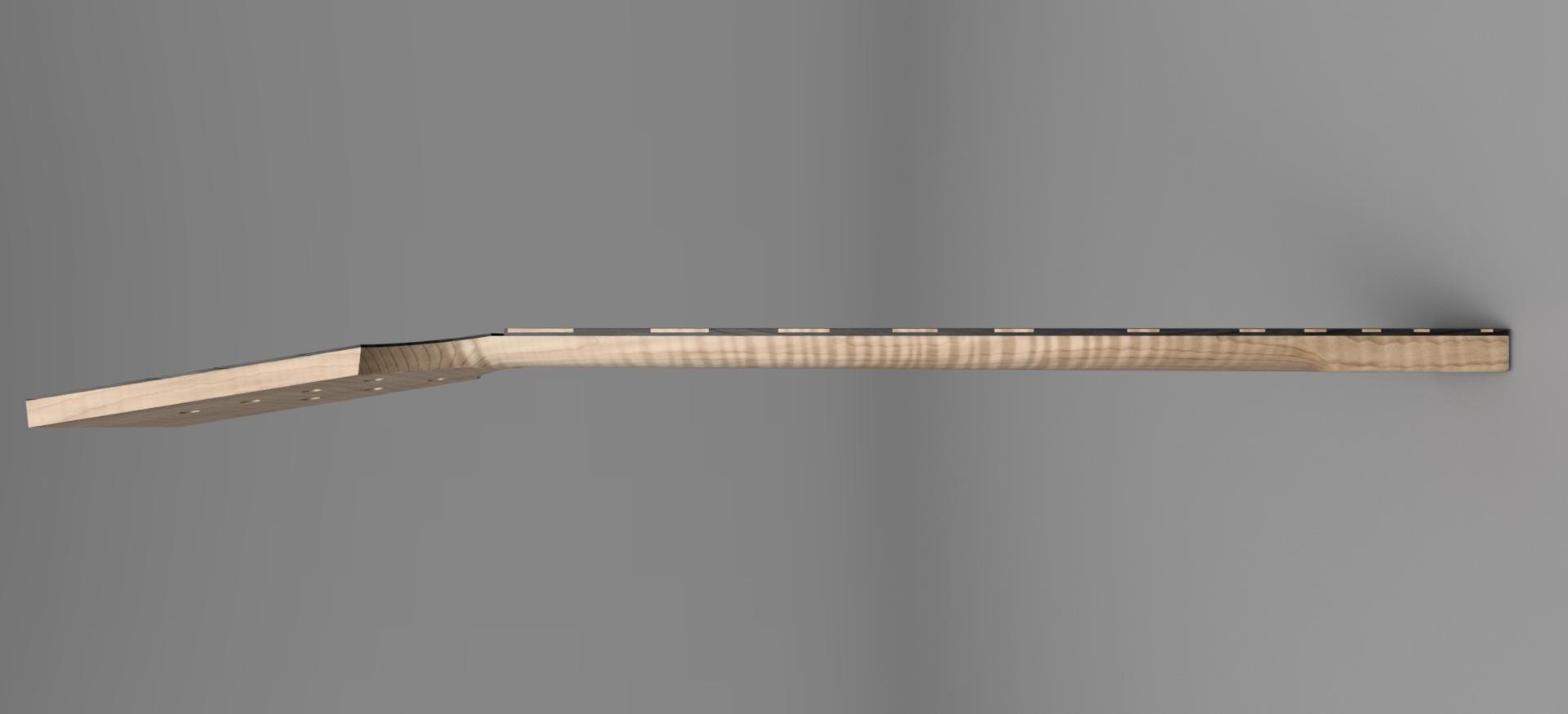 7 String Multiscale Guitar Neck and Fretboard File Set | M7G 25.5-27 ...