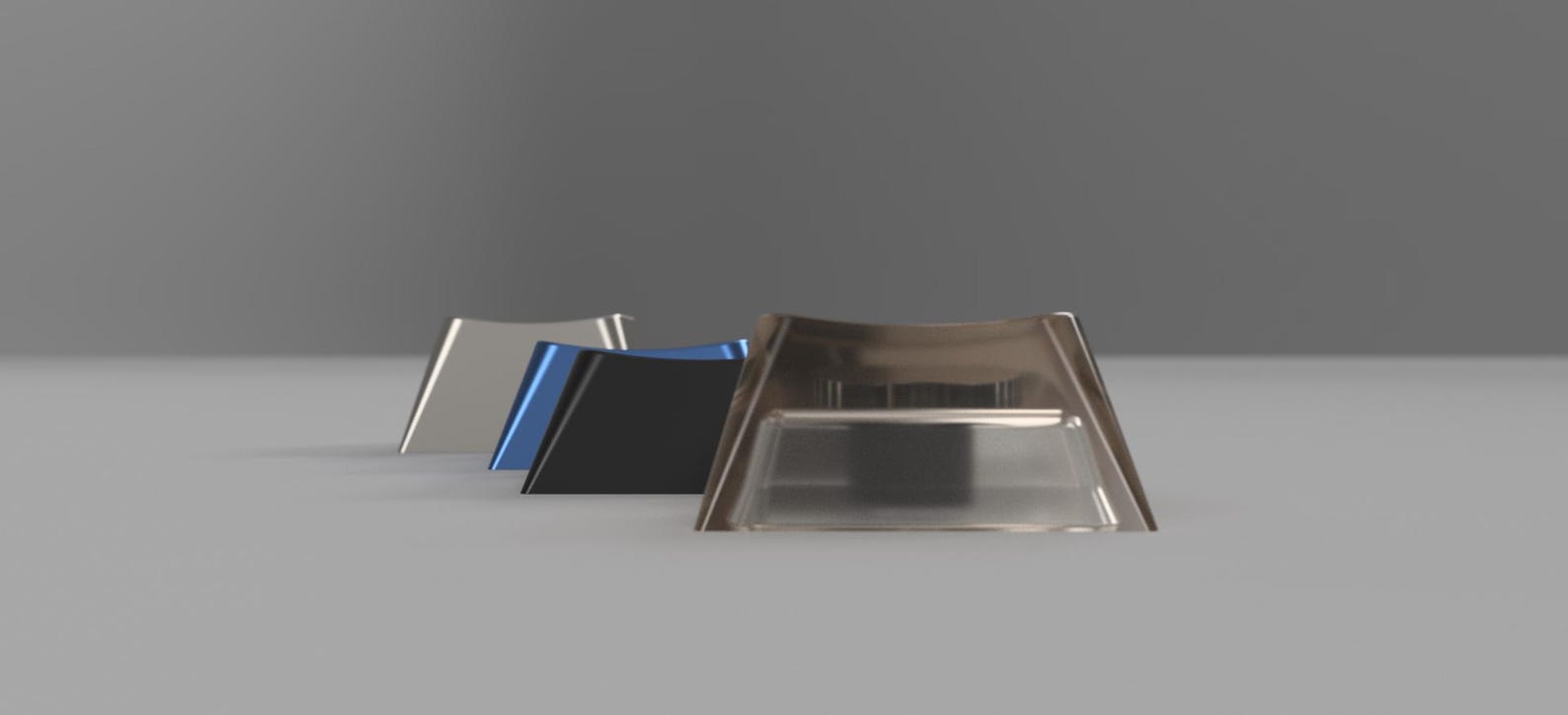 Cherry Profile, MX Compatible Keycap CAD File Set, R1-R4 1U. Print or ...