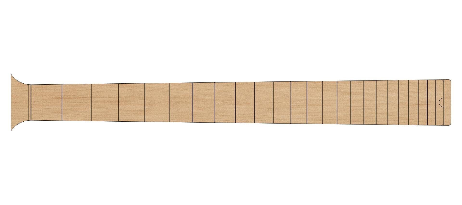 Guitar Fretboard | U6G | 27 Scale | 3D CNC CAD STL File - Etsy