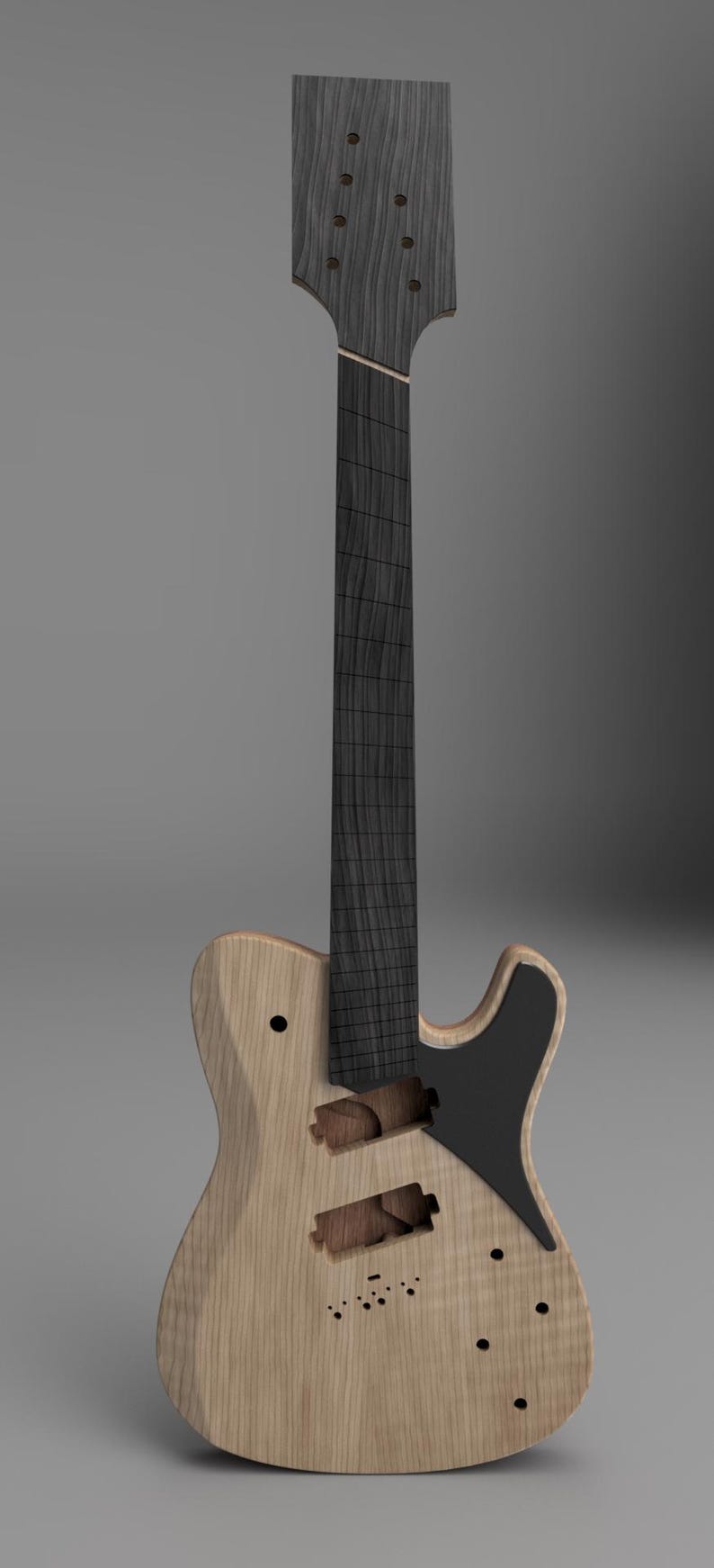 7 String Multiscale Guitar Complete Bundle| M7G 25.5-27 Model 1| 3D CAD ...