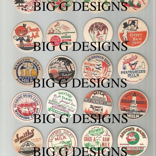Bottle Cap Printable - Etsy