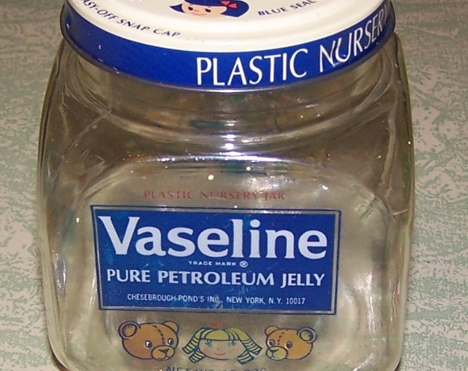 Vintage Vaseline Petroleum Jelly Plastic Nursery Jar 1968 Goldilocks ...