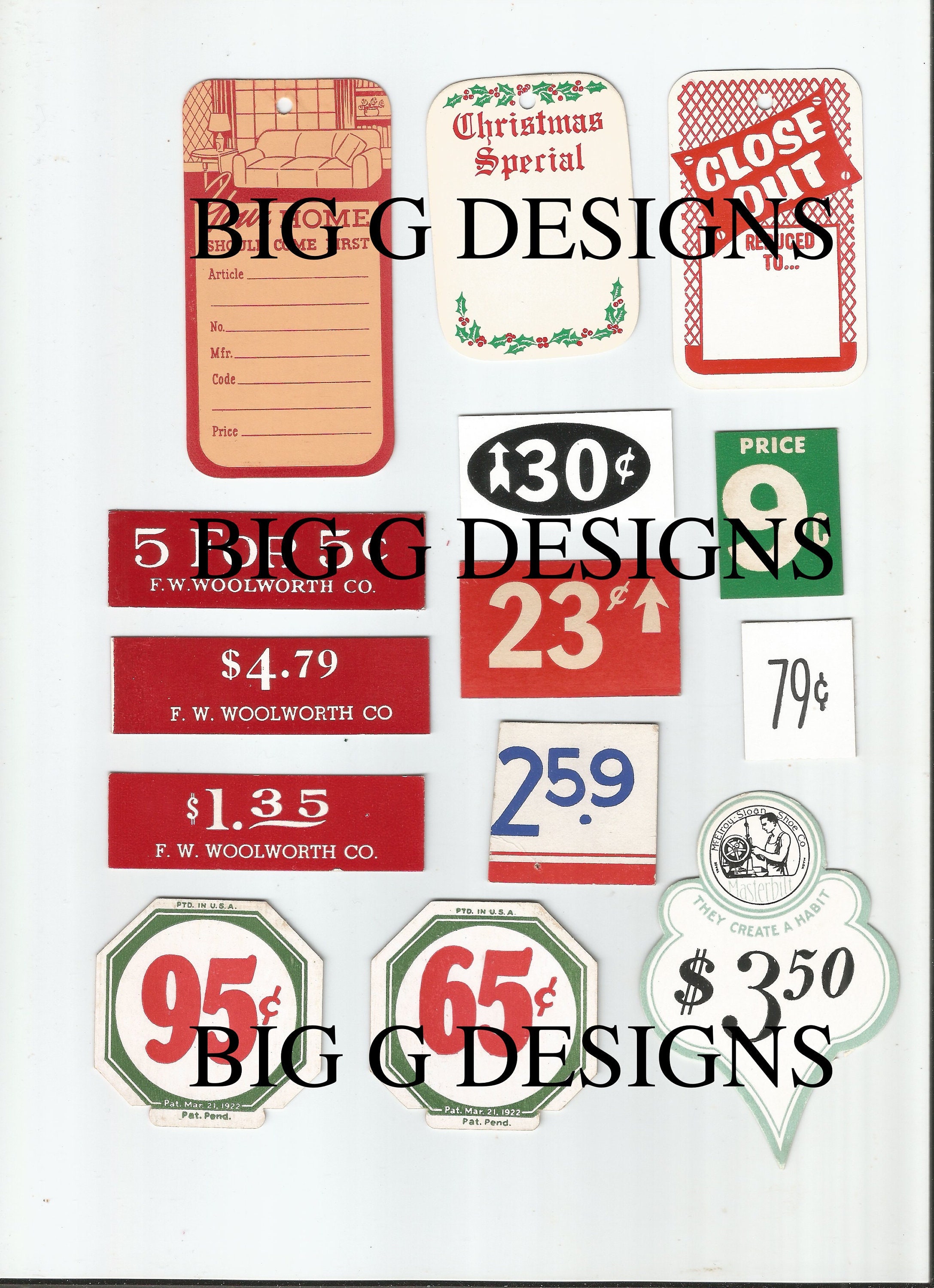 Printable Christmas Price Tags