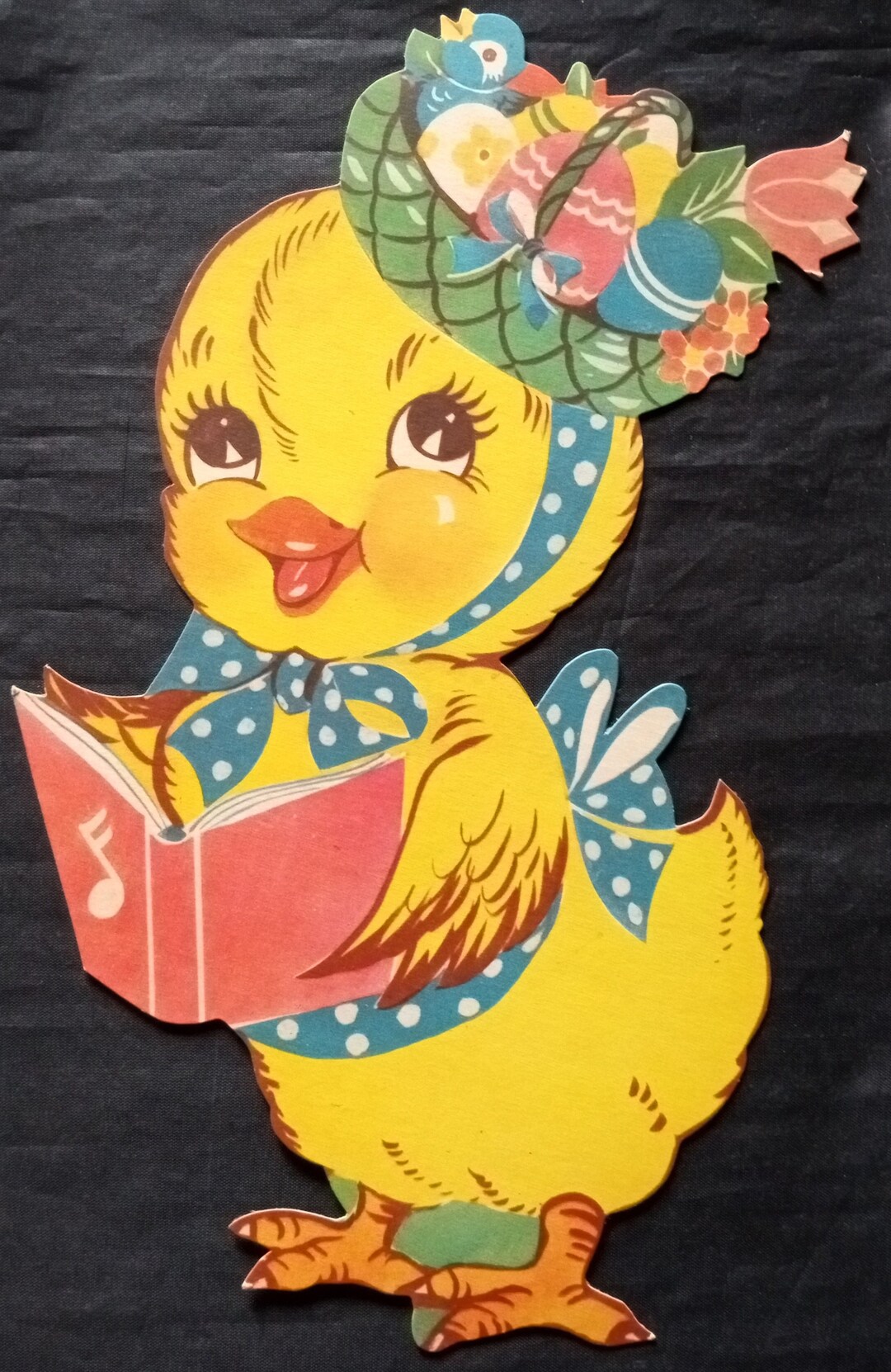 Vintage Dennison Easter Chick Die Cut Decoration - Etsy