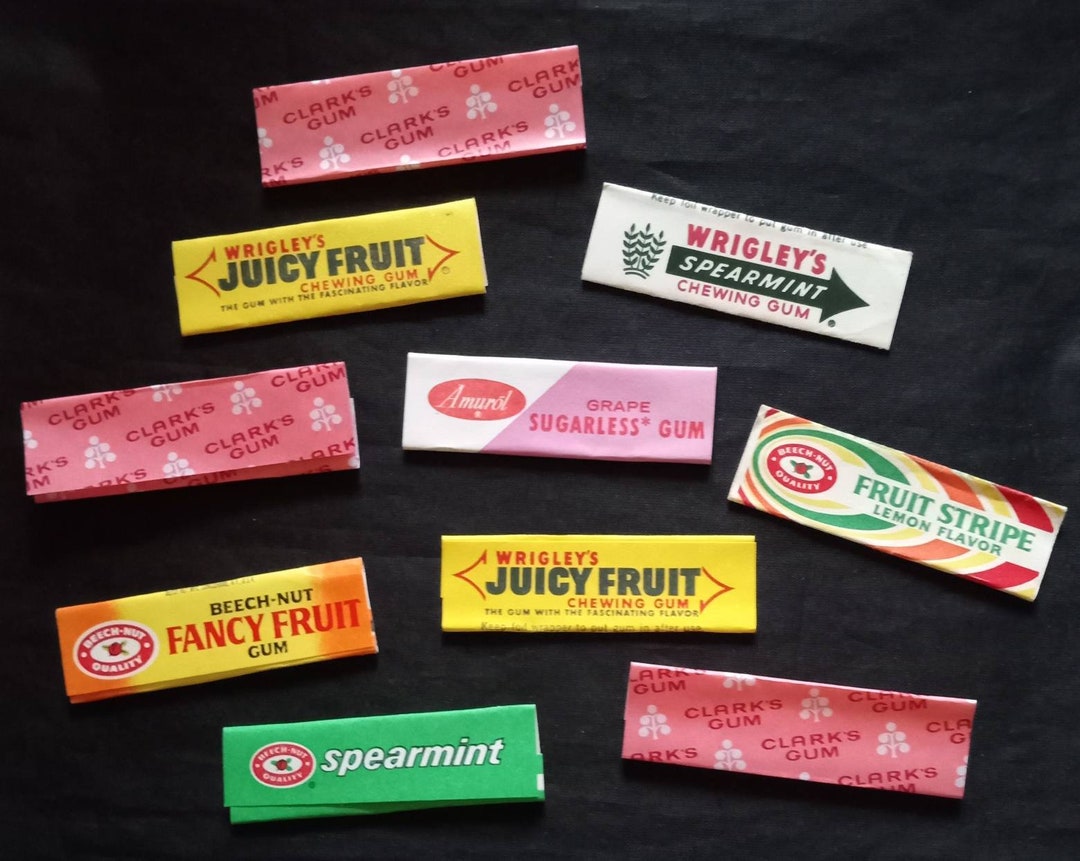 Destash Lot of 10 Vintage Gum Wrappers Labels Advertisement - Etsy