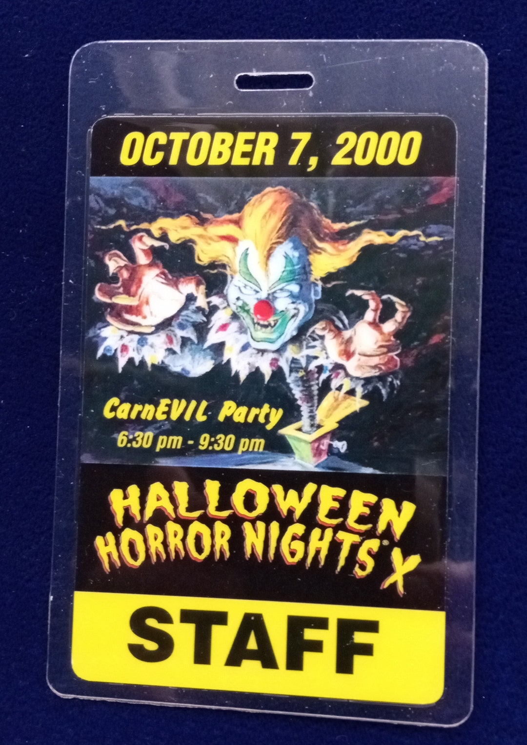 Vintage Laminated Universal Studios 10th Annual Halloween Horror Nights ...