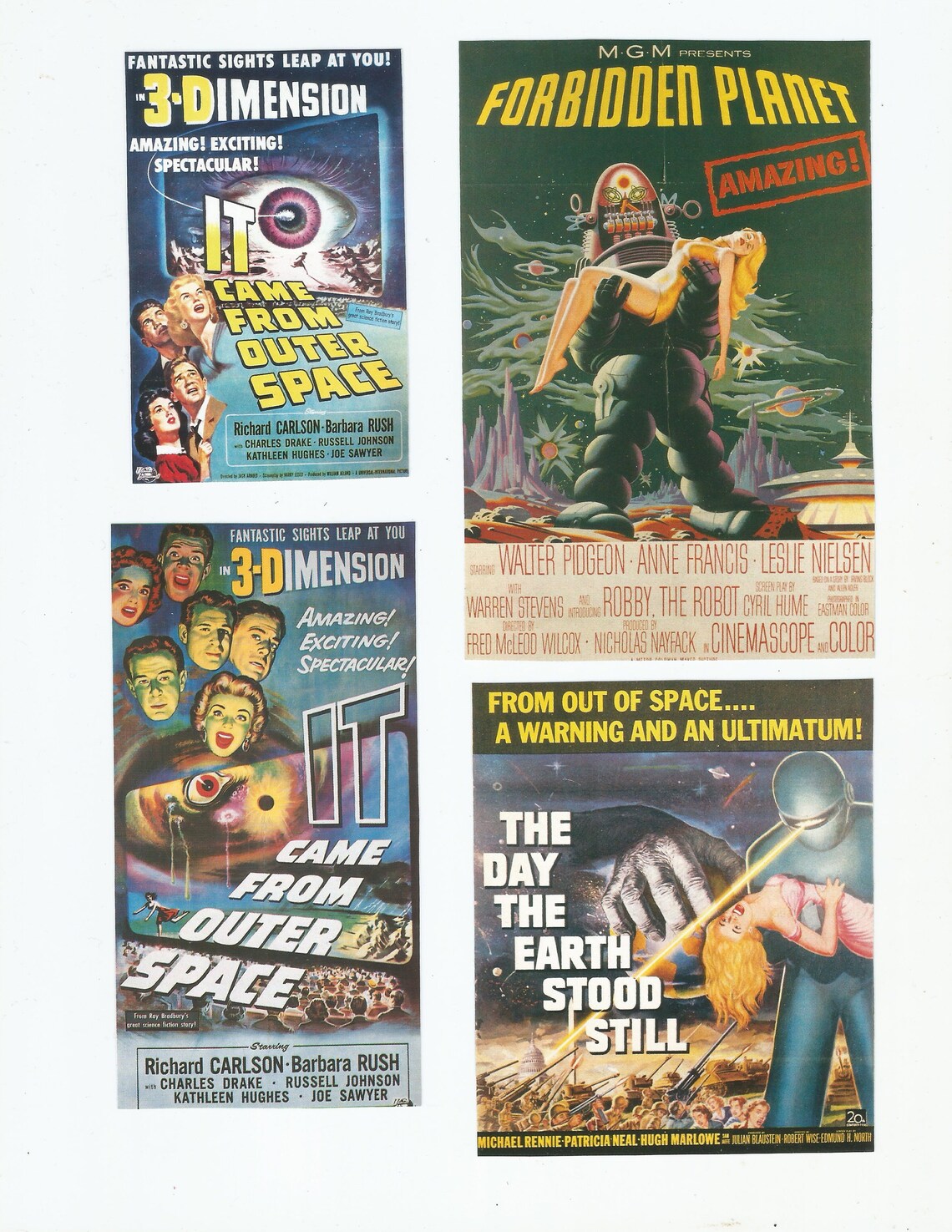 19 vintage horror spooky science fiction movie posters digital | Etsy