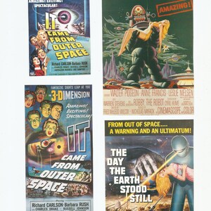 19 Vintage Horror Spooky Science Fiction Movie Posters Digital Download ...