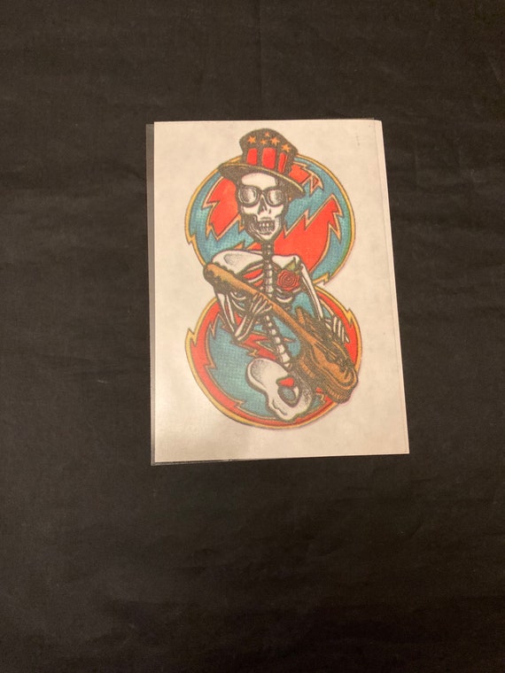 Vintage Grateful Dead car window sticker decal skeleton | Etsy