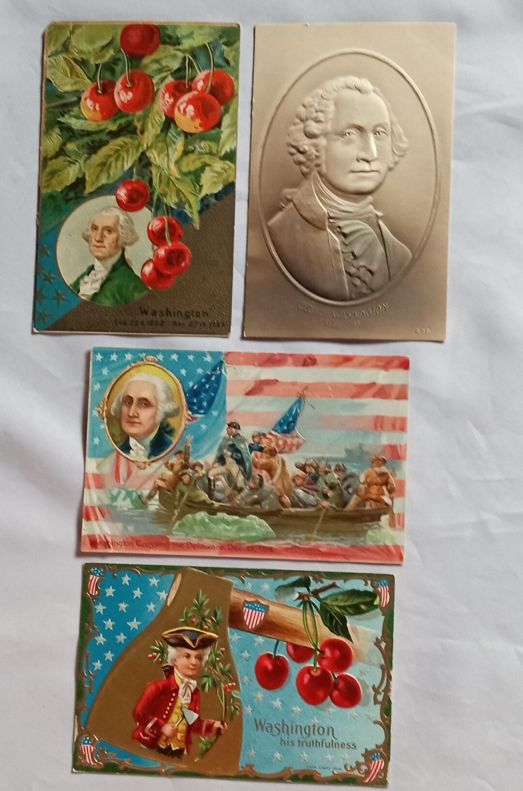 Four Antique George Washington Postcards - Etsy