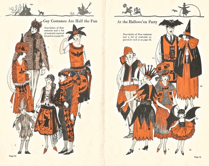 Vintage Halloween Dennison's Bogie Book Party Costumes Digital Download ...