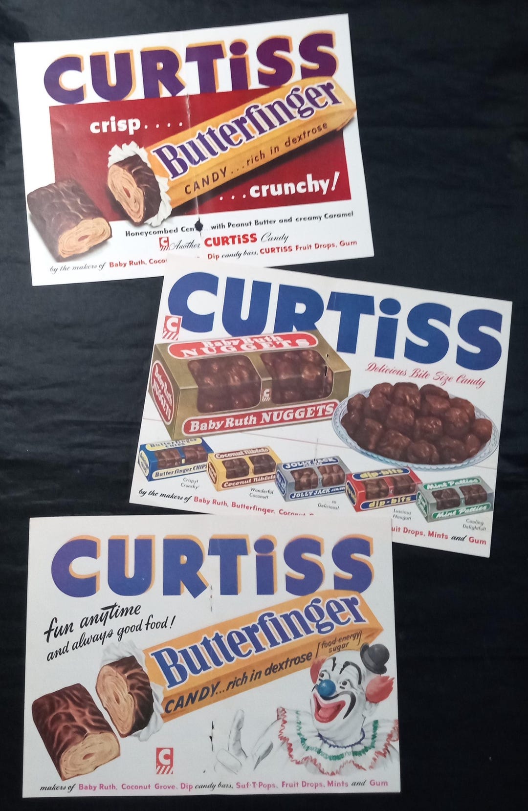 Three Vintage Curtiss Candy Ads Advertisements Quick Magazine ...