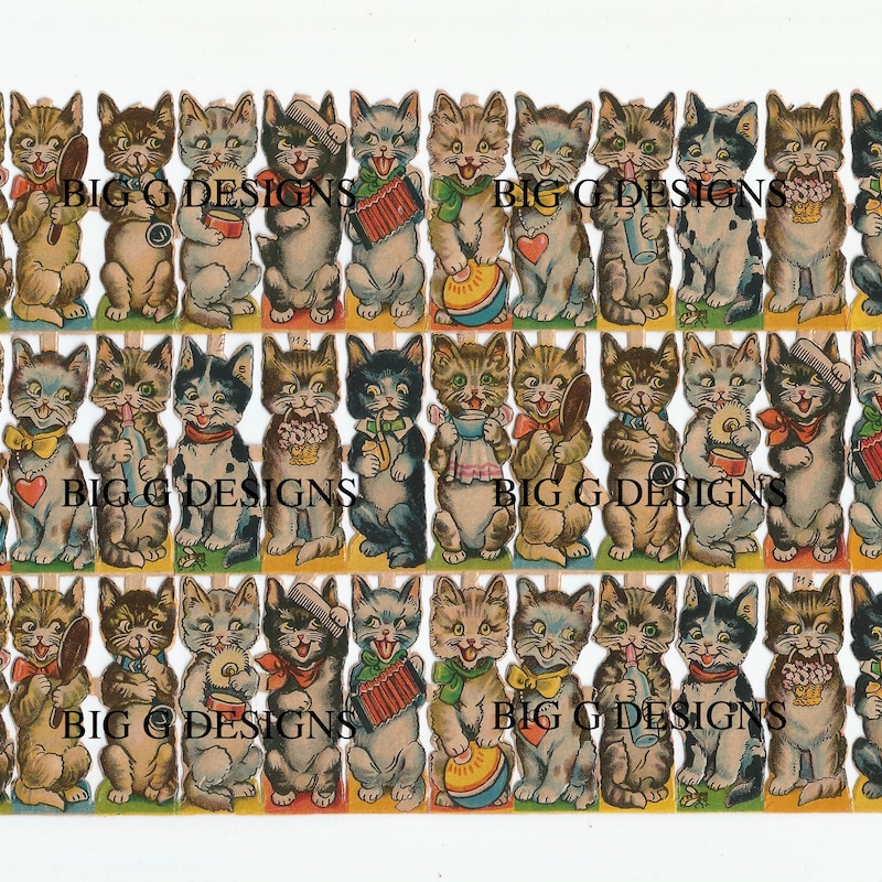 German Scrap Cats - Etsy